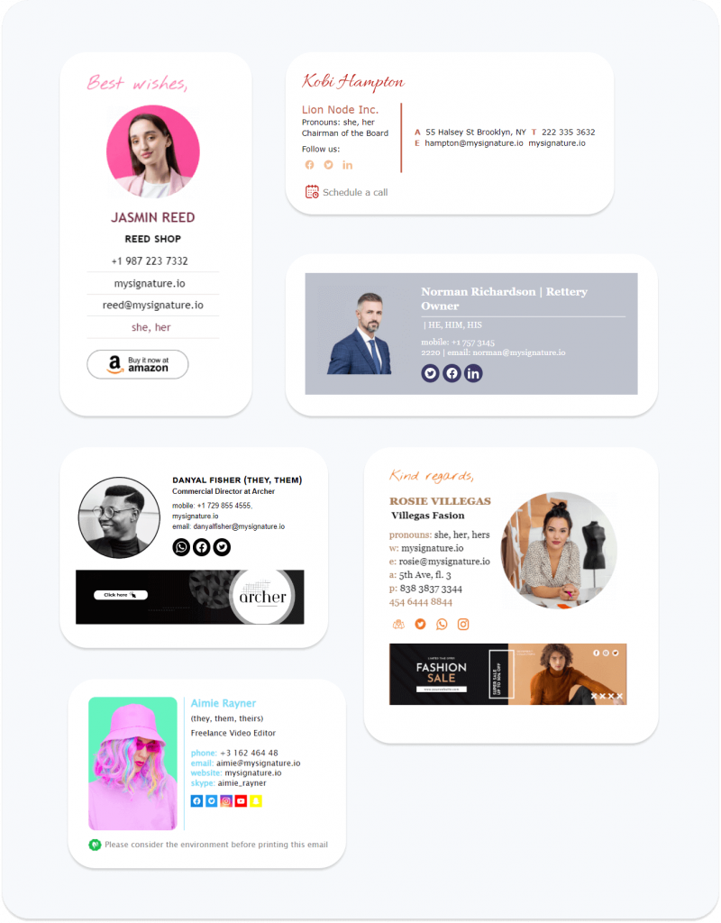 How to use pronouns in email signatures in 2024 | MySignature