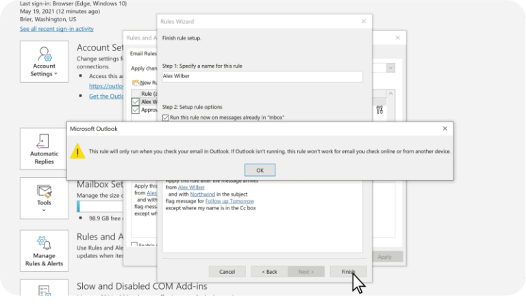 Setting up Rules in Outlook: Guide to a Tidy Inbox | MySignature