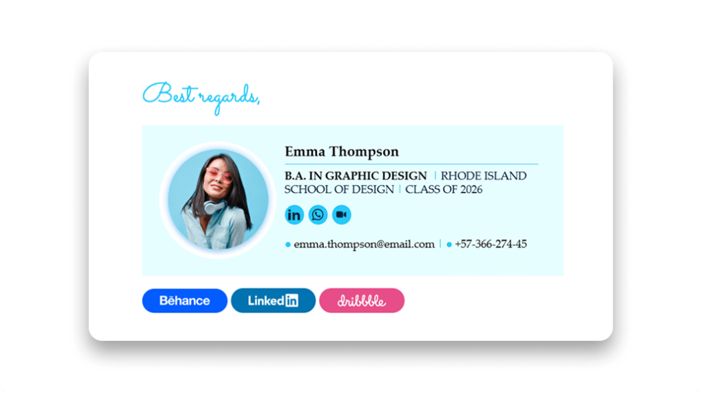 Email signatures for students in 2026: tips and real templates